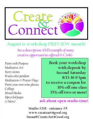 workshop newsletter – CREATE ART 4 GOOD